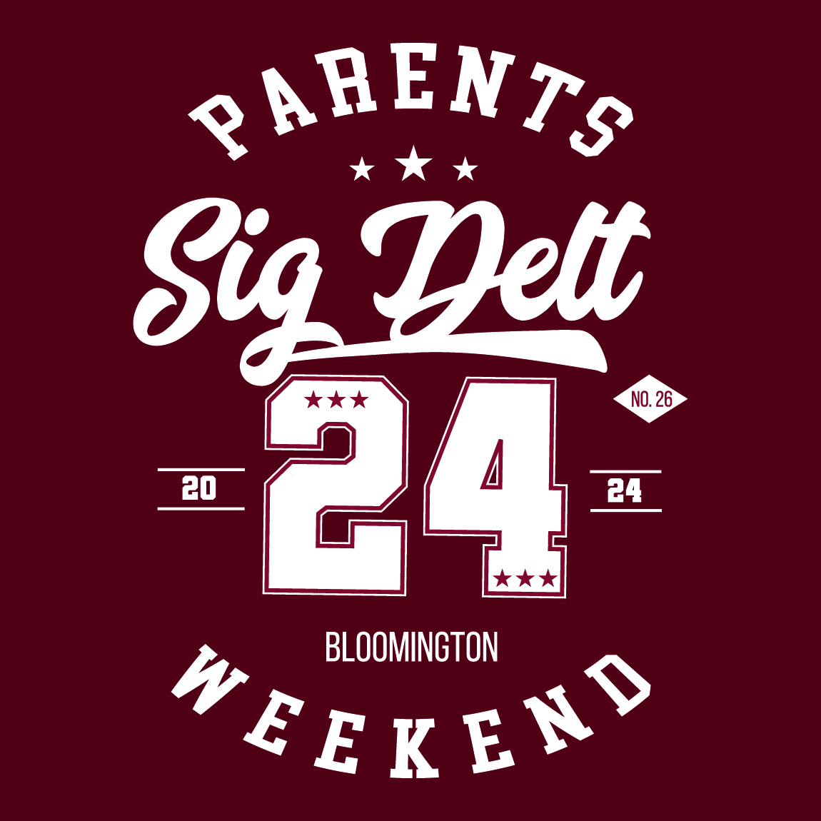 Athletic Greek Group Parents Weekend Typography Parent's Weekend ...