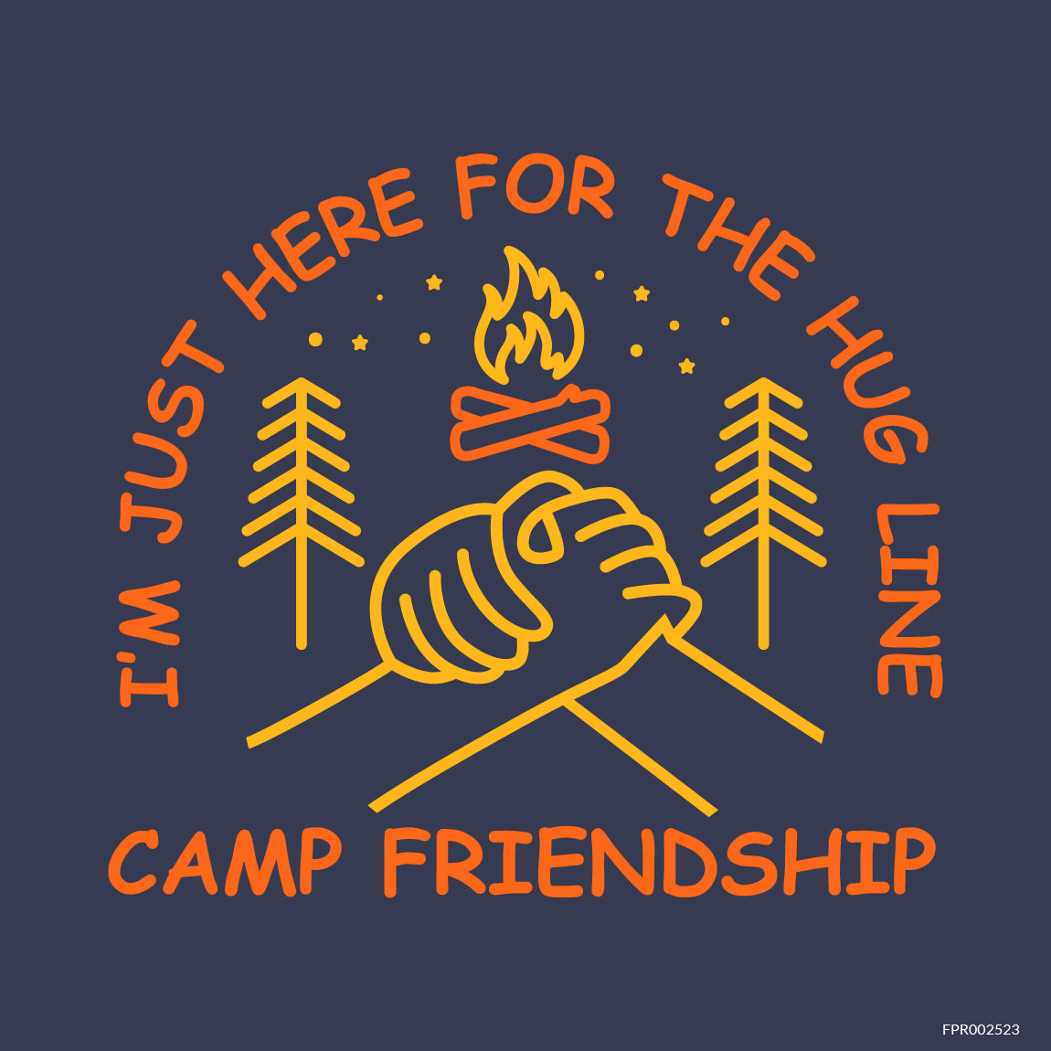 Cool Camp Handshake Shirt Camp Friendship Merch | Fresh Prints