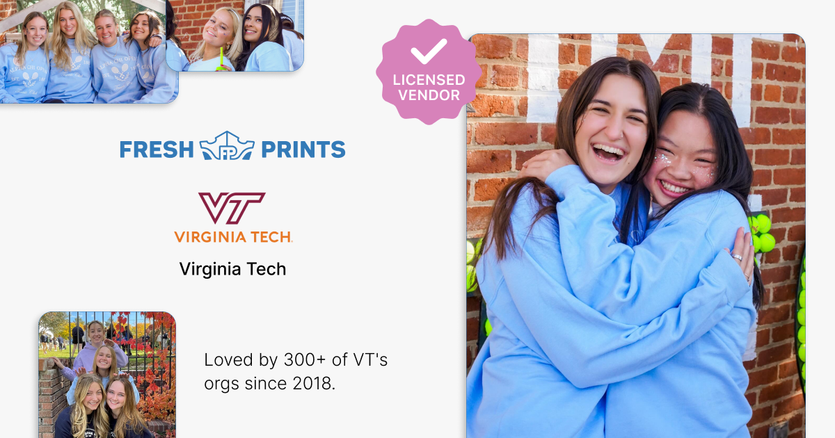 Licensed Virginia Tech Merch | Fresh Prints