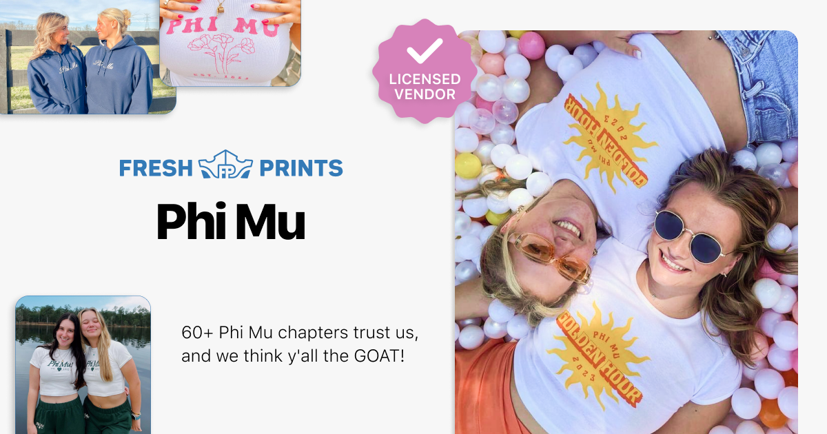 Phi Mu Merch | Fresh Prints