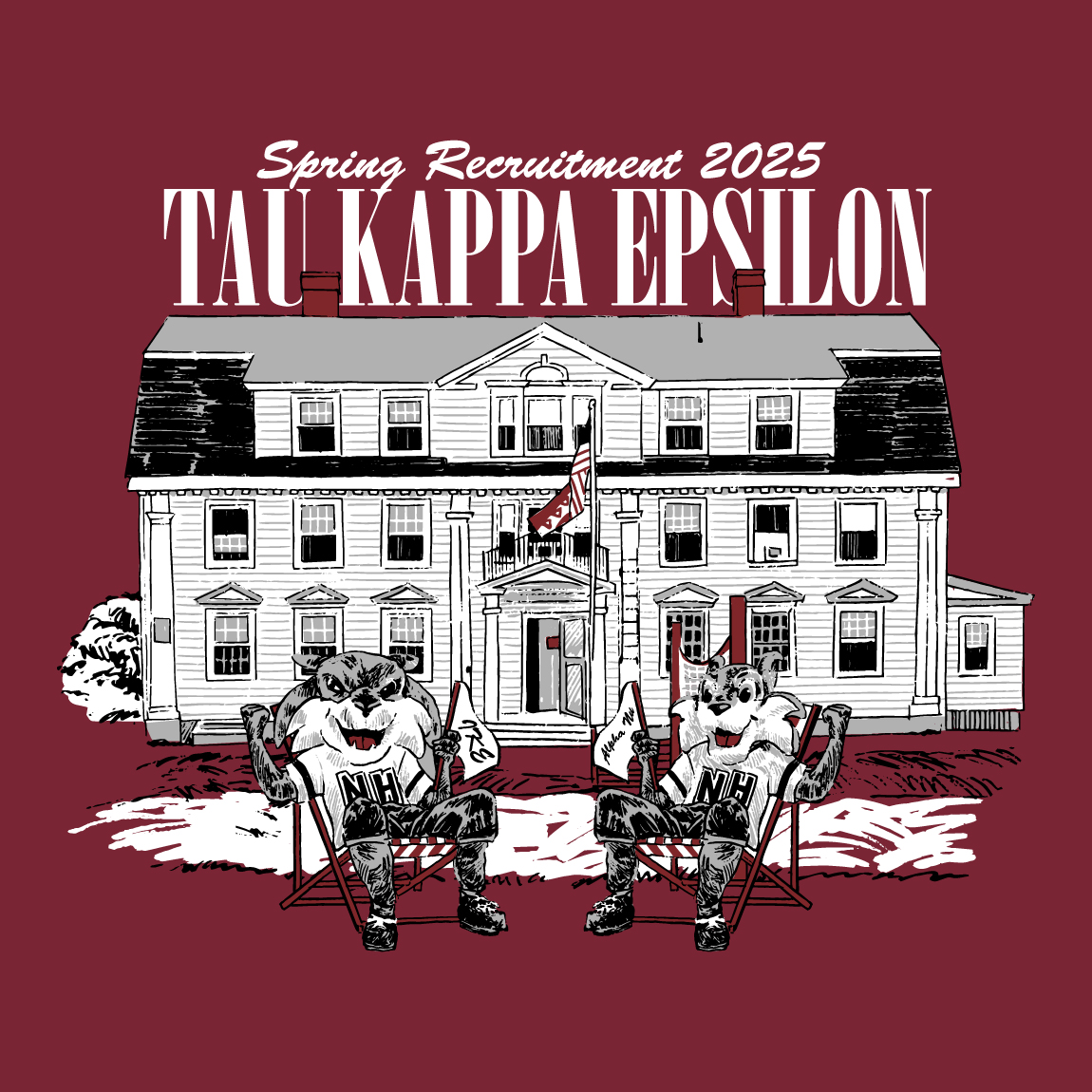 Hand Drawn Classic Greek Mascot Flag And House Spring Recruitment Shirt ...