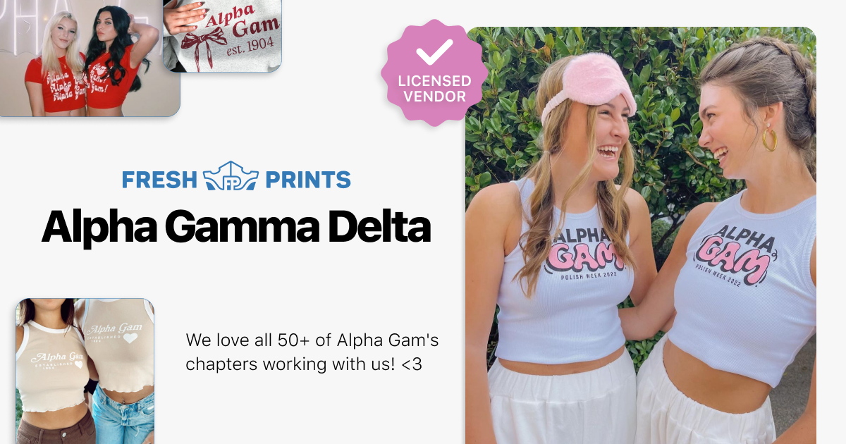 Alpha Gamma Delta Merch | Trending Alpha Gam Designs | Fresh Prints
