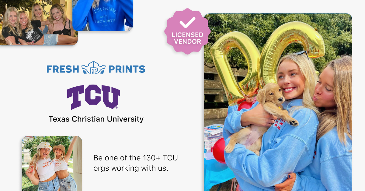 Licensed Texas Christian University Merch | Fresh Prints