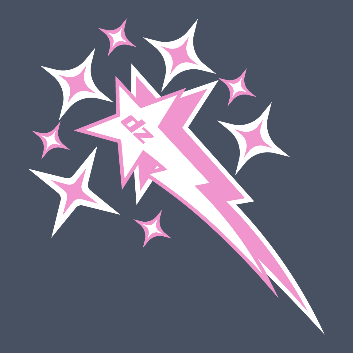 Shooting Star Design with Sparkles PR Hoodie Delta Zeta Merch | Fresh ...