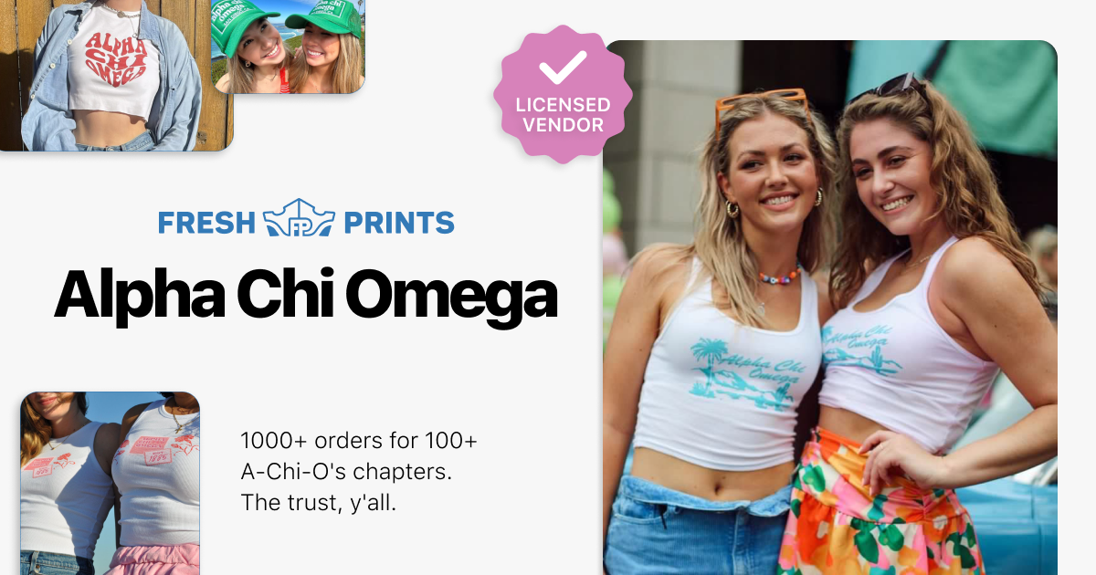 Alpha Chi Omega Merch | Trending AXO Designs | Fresh Prints
