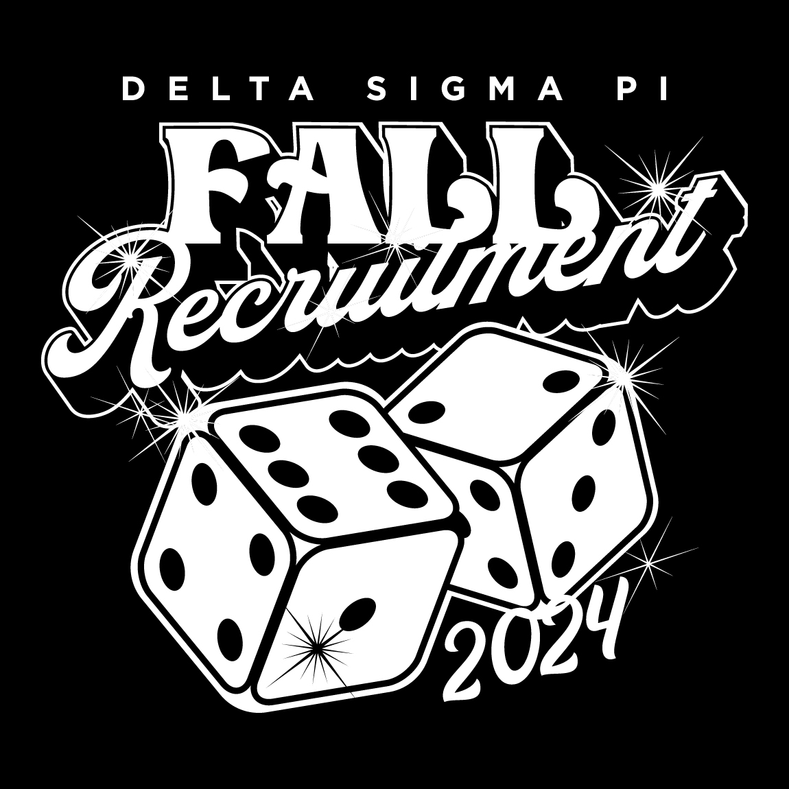 Delta Sigma Pi Dice And Sparkles Recruitment Shirt Delta Sigma Pi Merch ...