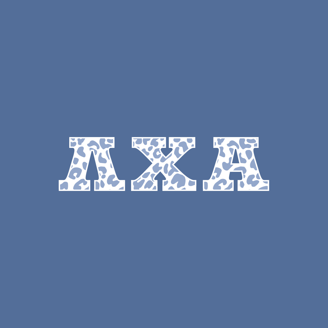 Lambda Chi Alpha Leopard Print Greek Letters PR Crewneck | Fresh Prints