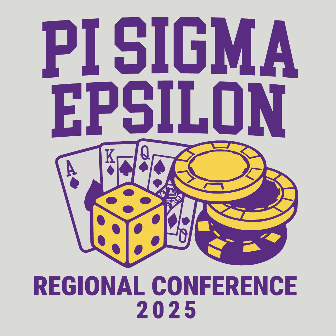Pi Sigma Epsilon Dice and Poker Chips Regional Conference Crewneck | Fresh Prints