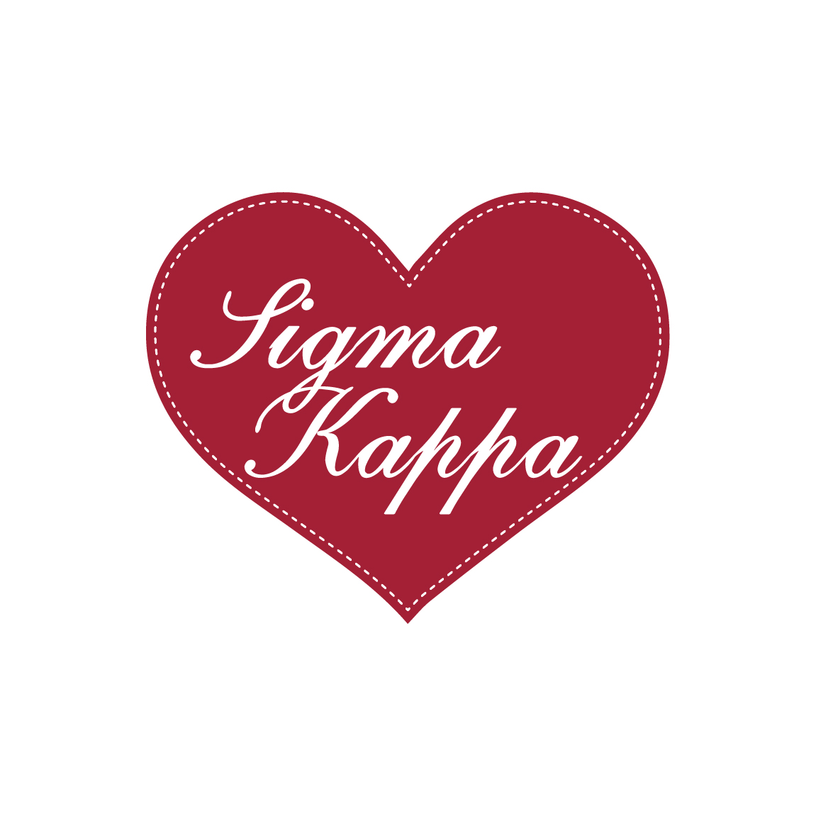 Sigma Kappa Heart Shape Lettering PR Shirt | Fresh Prints