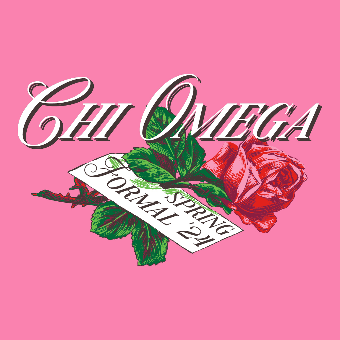 Retro Vintage Romantic Rose with Invitation Flower Note Spring Formal ...