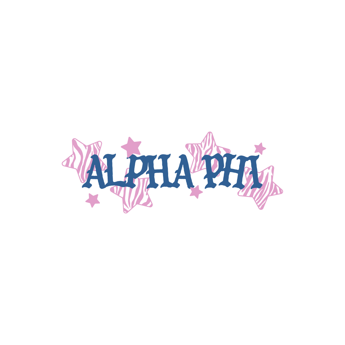 Alpha Phi Stars and Stripes PR Crewneck | Fresh Prints