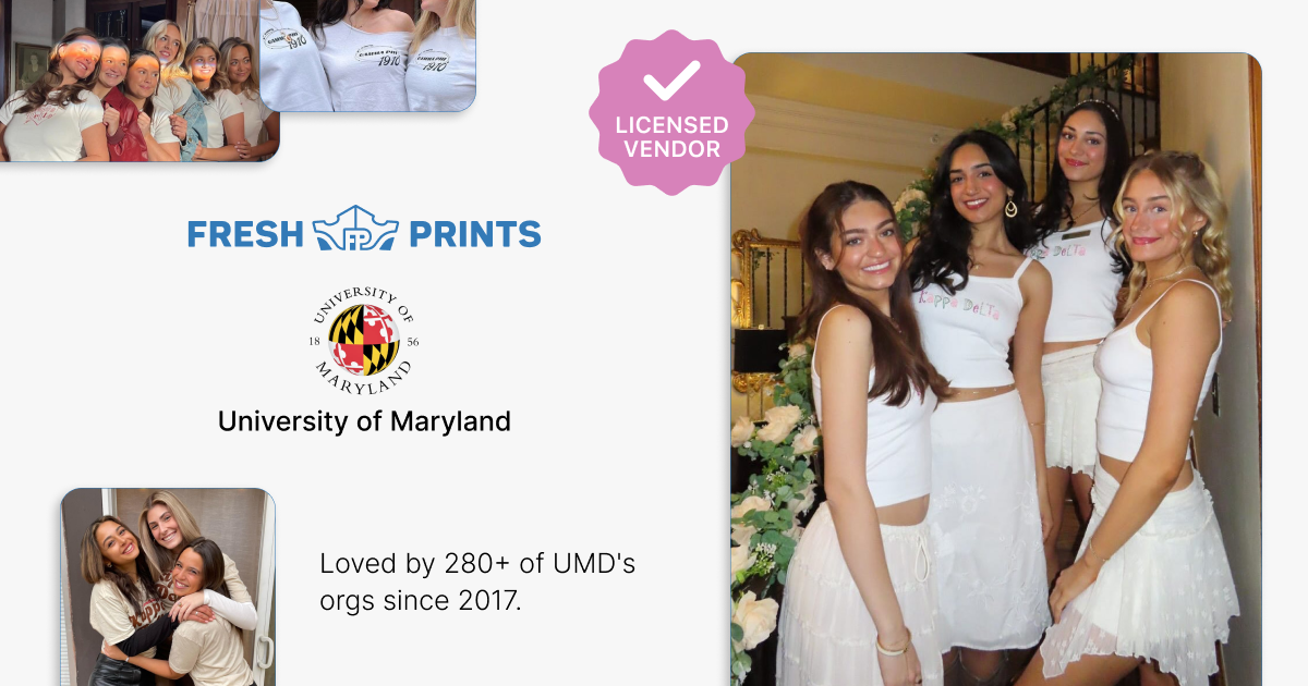 Licensed University of Maryland Merch | Fresh Prints