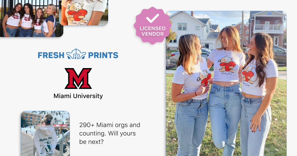 Licensed Miami University Merch | Fresh Prints