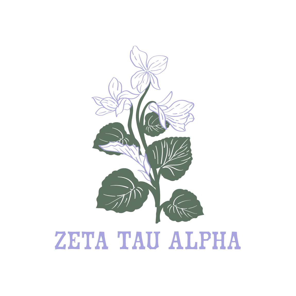 Zeta Tau Alpha Botanical Flowers PR Crewneck | Fresh Prints