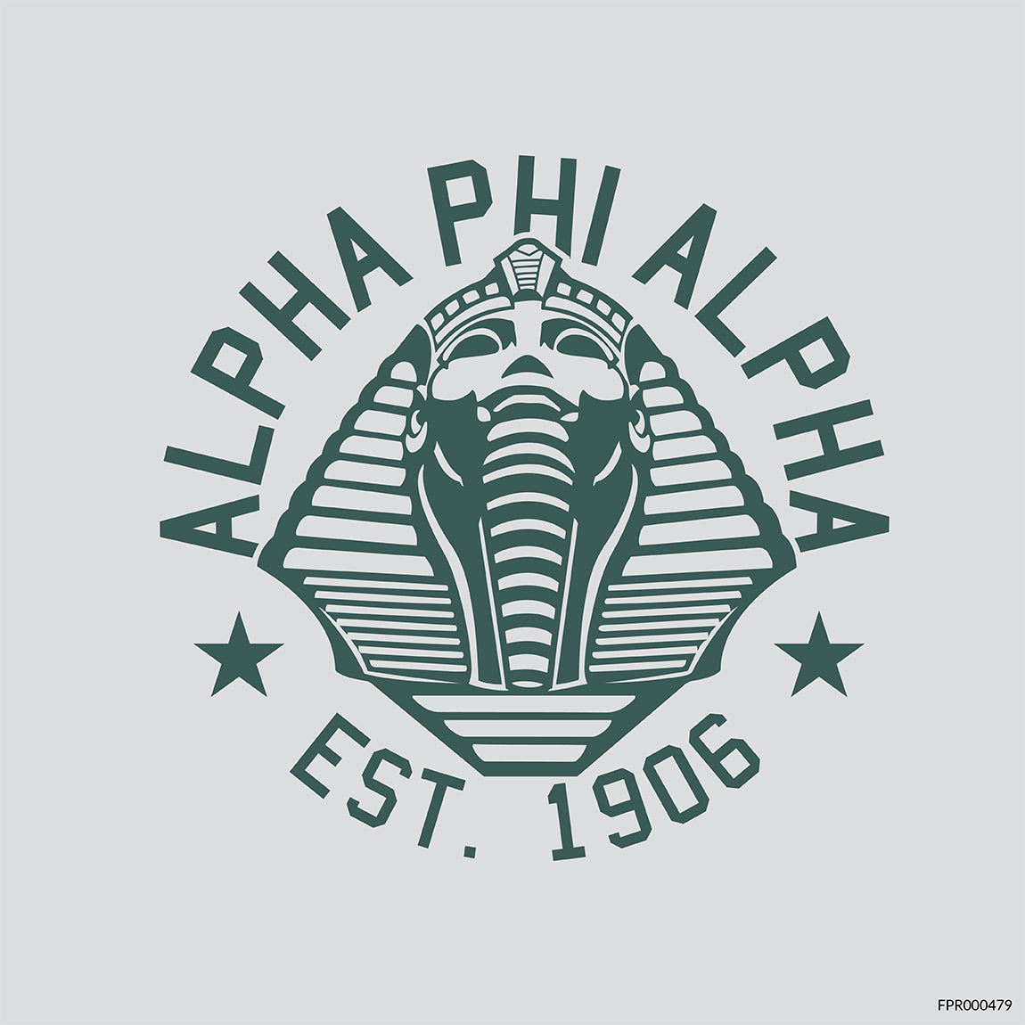 Athletic Sphinx Graphic PR Shirt Alpha Phi Alpha Merch | Fresh Prints