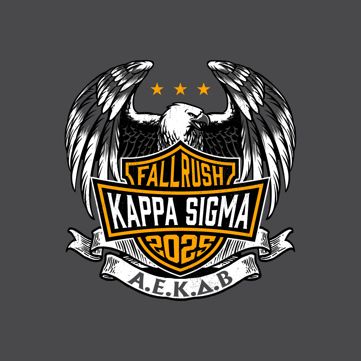 Kappa Sigma Eagle and Shield Fall Rush Shirt | Fresh Prints