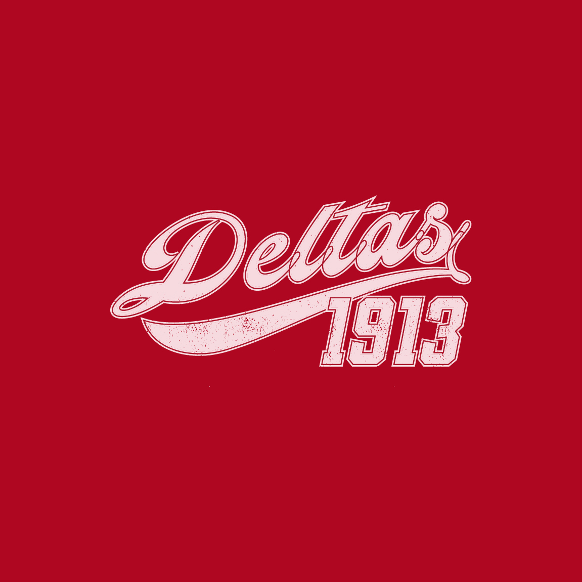 Delta Sigma Theta Bold Script Text PR Tank | Fresh Prints