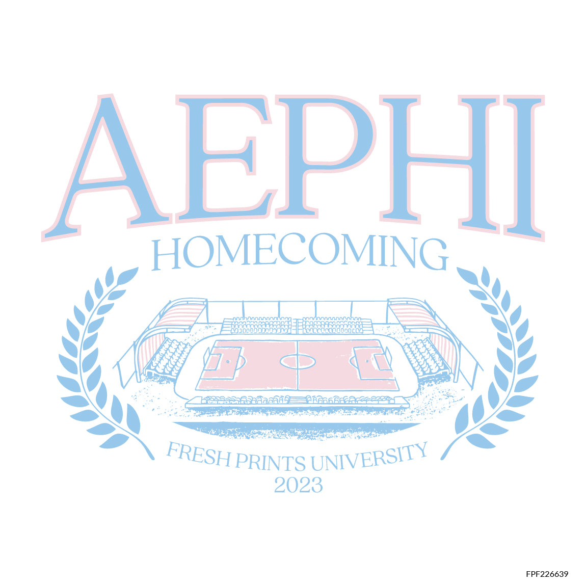 Preppy Pastel Stadium Homecoming Shirt Alpha Epsilon Phi Merch | Fresh ...