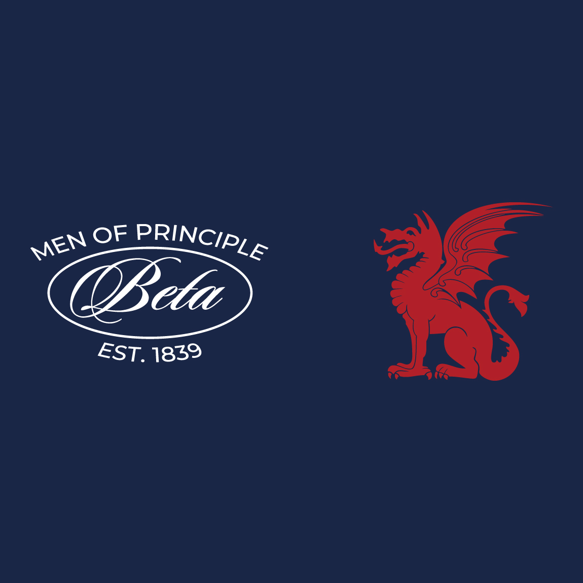 Beta Theta Pi Medieval Dragon Illustration PR Jacket | Fresh Prints