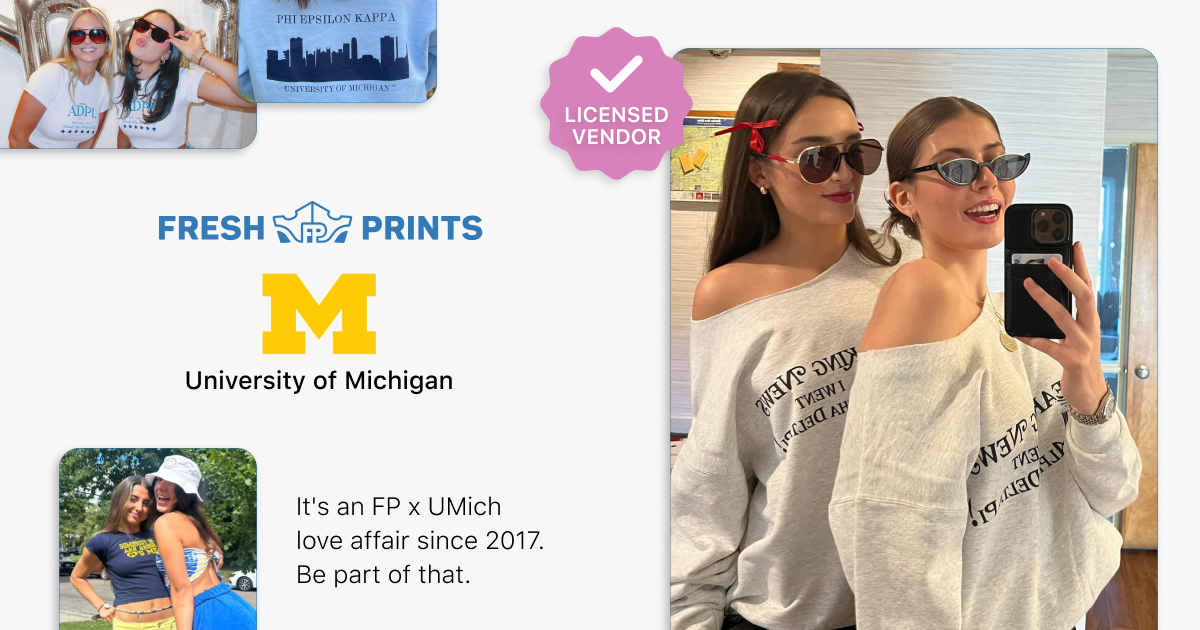 Licensed University of Michigan Merch | Fresh Prints