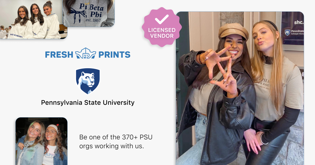 Licensed Pennsylvania State University Merch | Fresh Prints