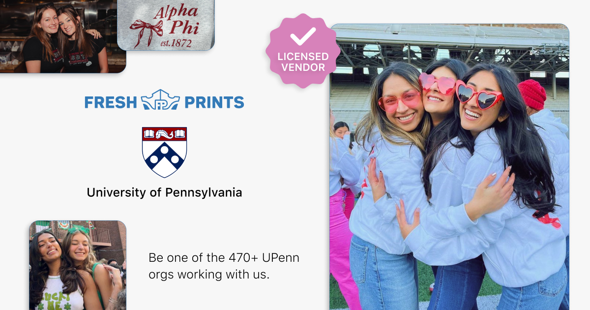 Licensed University of Pennsylvania Merch | Fresh Prints