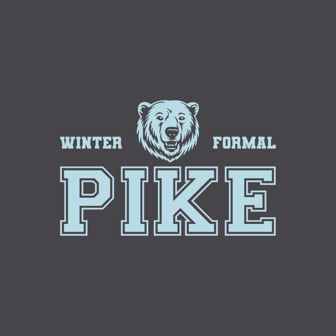Pi Kappa Alpha Bear Graphic Winter Formal Shirt | Fresh Prints