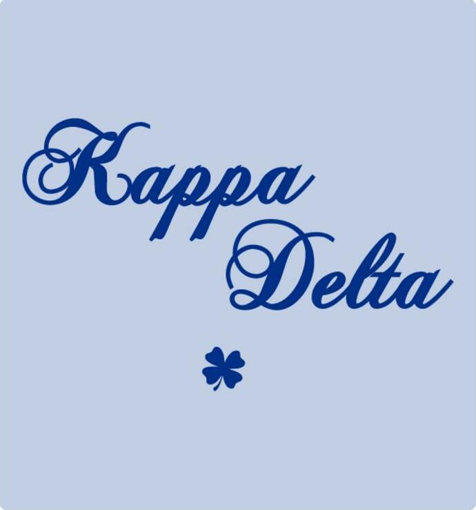 Classic Cursive Typography PR Bucket Hat Kappa Delta Merch | Fresh Prints