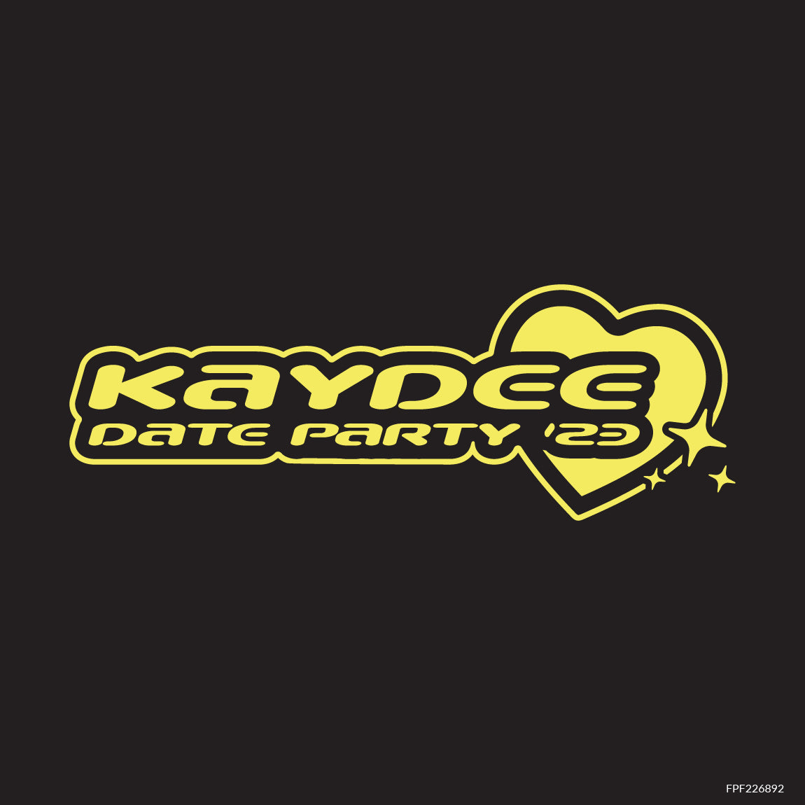 Y2K Simple Yellow Date Party Tank Kappa Delta Merch | Fresh Prints