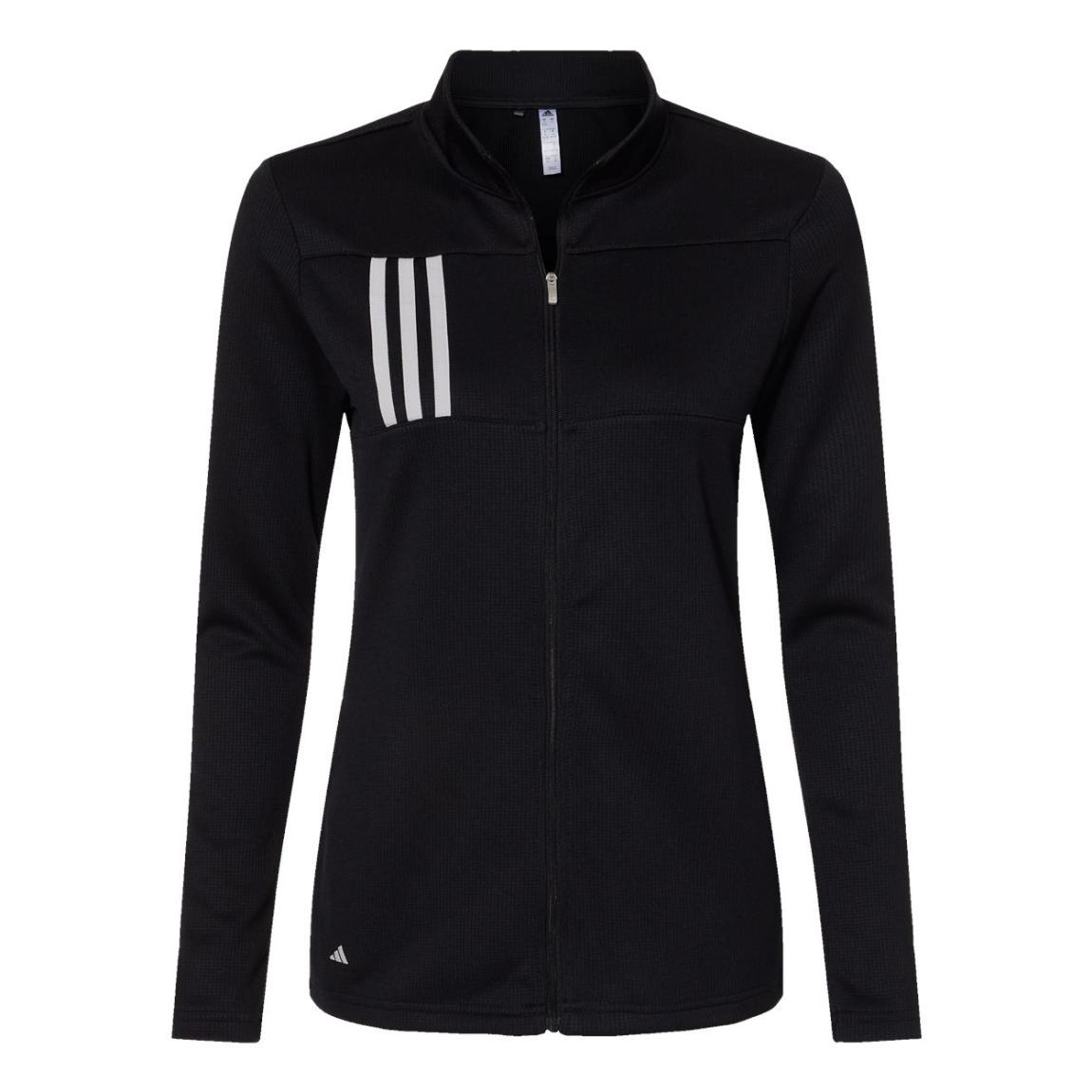 Adidas Women's 3-Stripes Double Knit Full-Zip | Fresh Prints