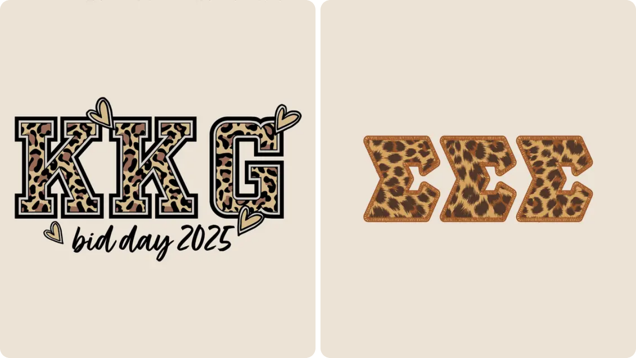 Cheetah Print Designs for Sorority PR Merch | Sorority Blogs | Fresh Prints