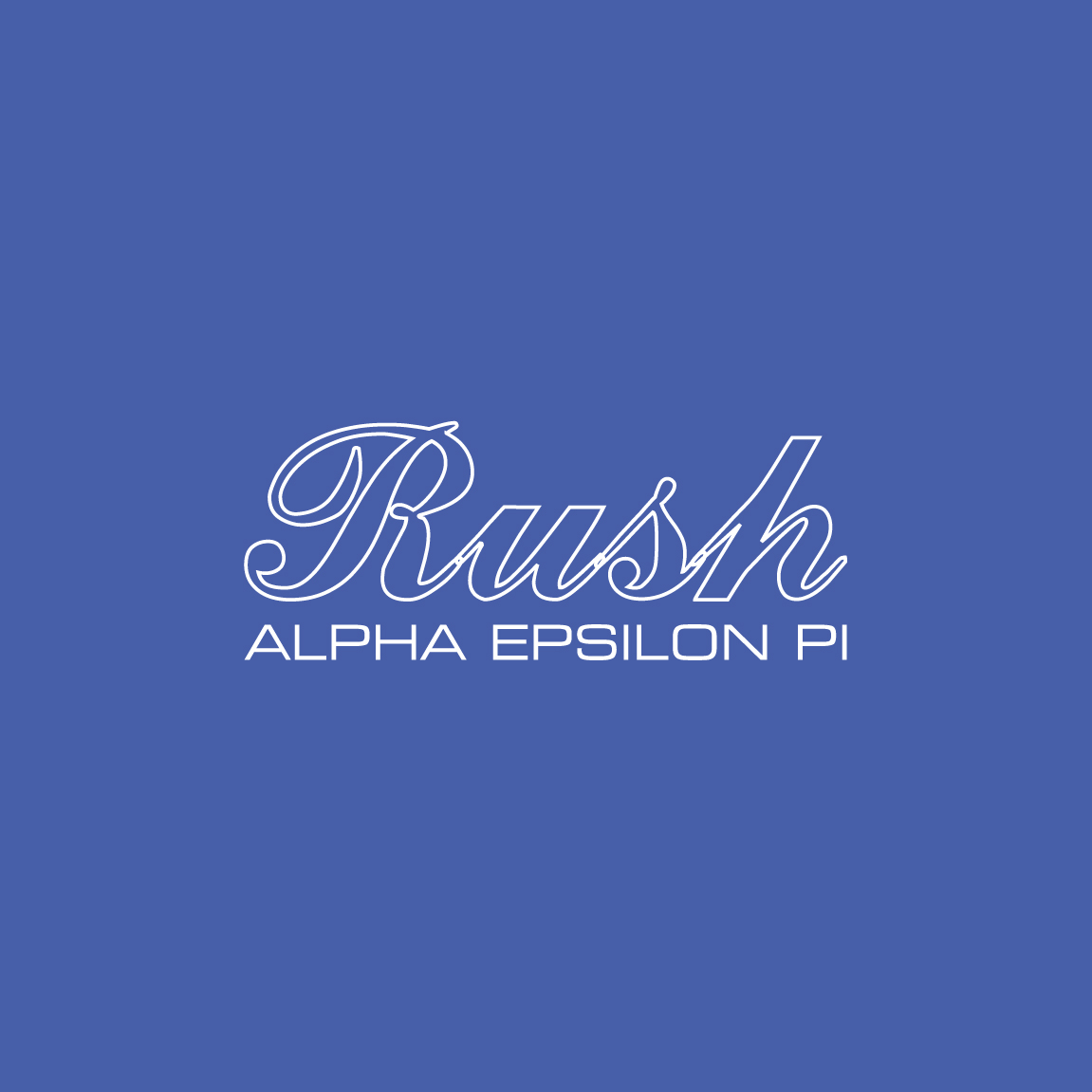 Alpha Epsilon Pi Elegant Script Rush Shirt | Fresh Prints