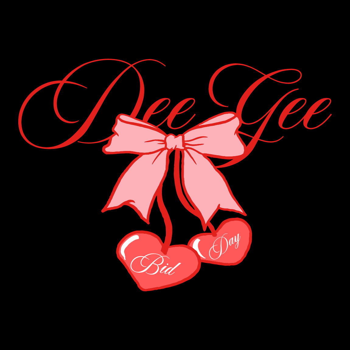 Delta Gamma Coquette Bow on Heart Cherry in Pink Bid Day Tank | Fresh ...