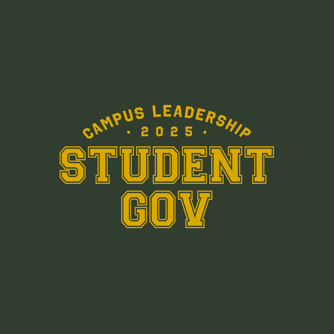 Student Government Arc Text Campus Leadership Hoodie | Fresh Prints