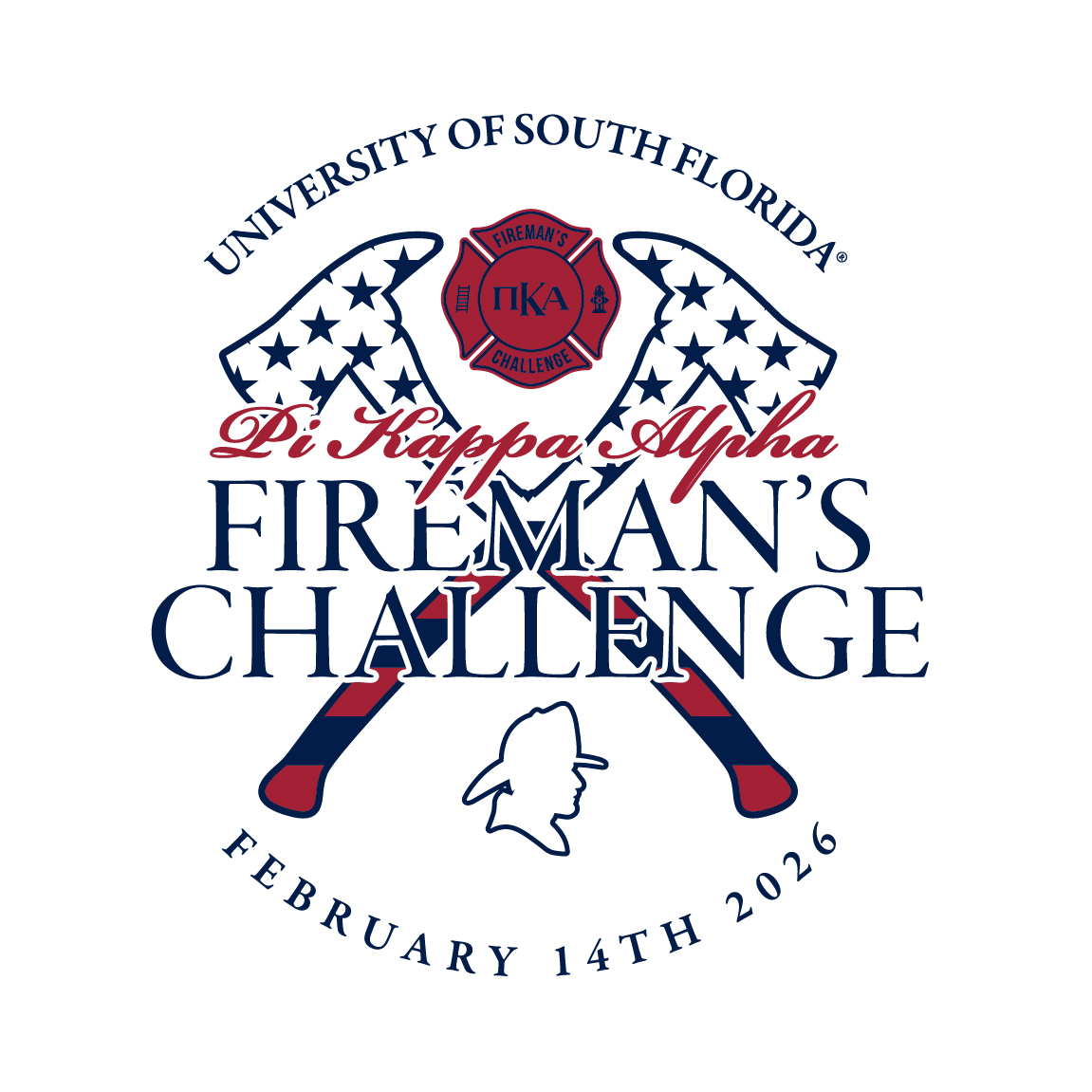 Pi Kappa Alpha Fireman's Challenge Axes and Helmet Sweater | Fresh Prints