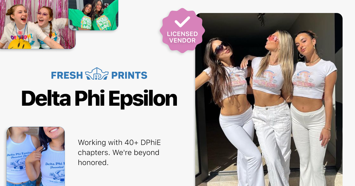 Delta Phi Epsilon Merch | Trending DPhiE Designs | Fresh Prints