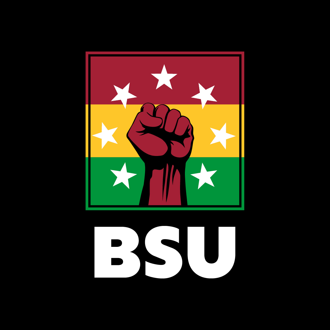 Black Student Union Fist and Stars PR Hoodie | Fresh Prints